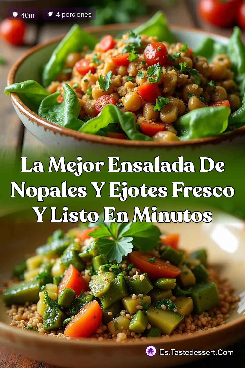 Receta de Ensalada de Nopales y Ejotes Fresca y Saludable
