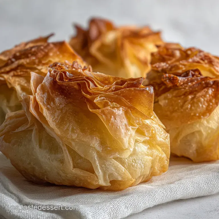 Postre de Masa Filo y Manzana Crispy Baked in 45 Minutes